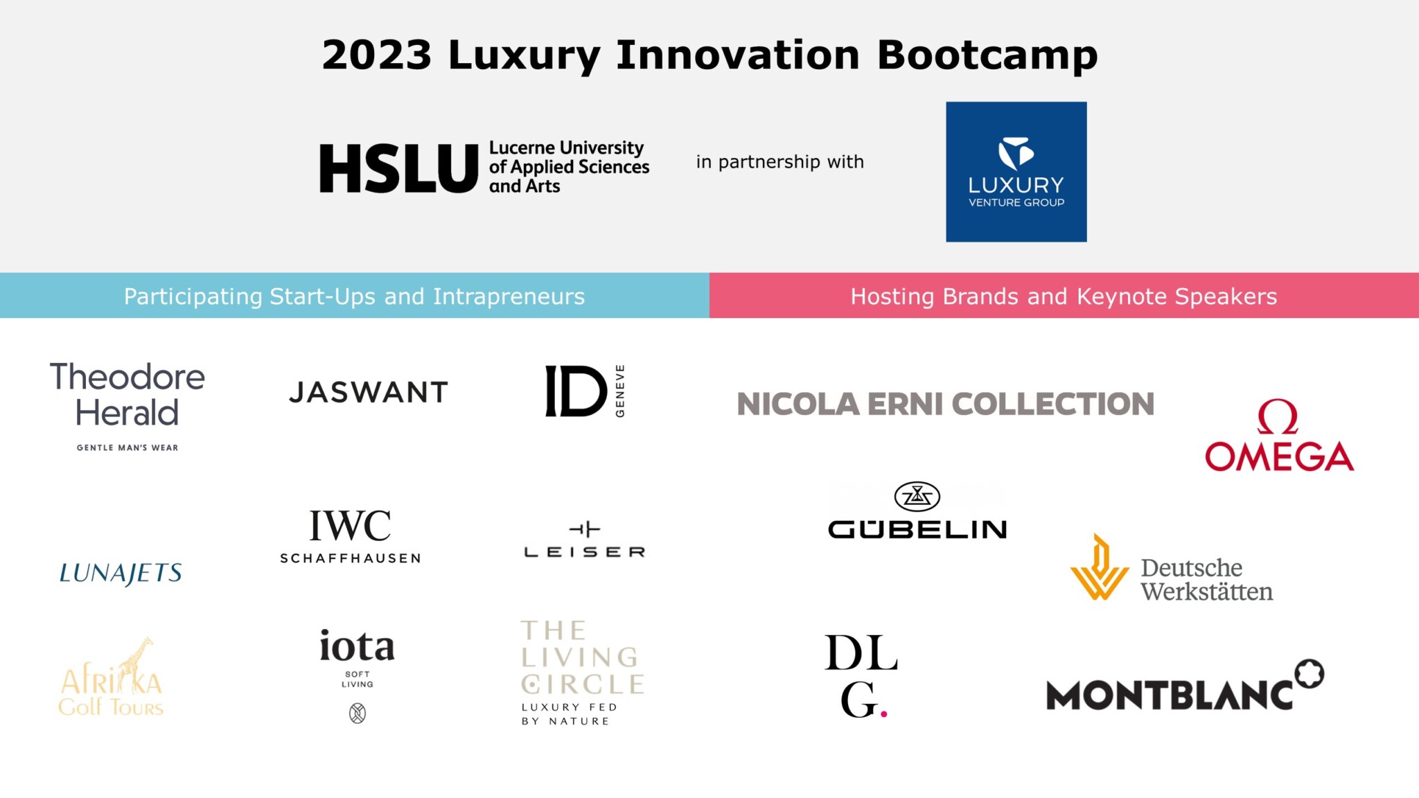 Luxury Innovation Bootcamp - HSLU Wirtschaft